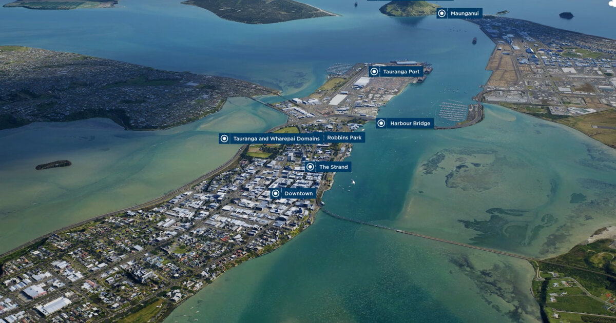 Tauranga Digital Twin visualised by The Boundary - The Boundary APAC